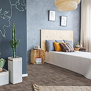 48 Pieces Vinyl Flooring Peel and Stick on Floor Tile 12 x 12 Inch Self Adhesive Waterproof for Kitchen Bathroom Living Room Bedroom (Multicolor Marble)