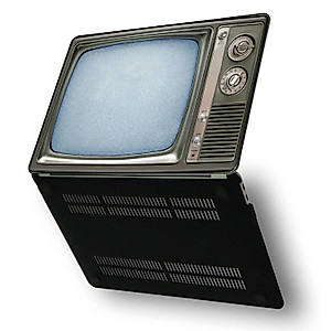 KSK KAISHEK Compatible with Macbook Air 13 inch Case 2018-2021 Release Retina Display Model A2337 M1 A2179 A1932, Plastic Hard Protective Shell & Black Keyboard Cover, Vintage TV