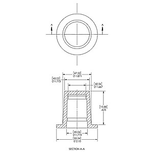 Caplugs ZTV19AQ1 Plastic Tapered Vinyl Cap and Plug. TV-19A, PVC, Cap OD 1.667" Plug ID 1.871", Red (Pack of 24)