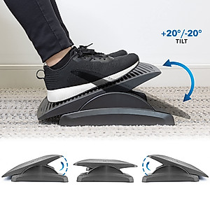 Mount-It! Ergonomic Footrest for Office or Home | Under Desk Tilting Footrest | Adjustable Desk Foot Rest with Massaging Surface and 3 Tilt Positions