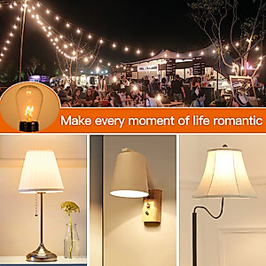 addlon Incandescent Replacement Bulbs 11W S14 4 Pack Waterproof E26 Screw Base for Outdoor Incandescent String Lights