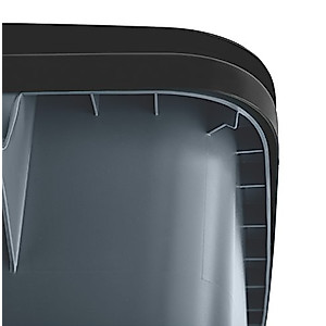 Rubbermaid Commercial Products BRUTE Rollout Step On Trash/Garbage Can with Casters - 32 Gallon - Gray