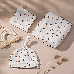 Kids Baby Blankets for Boys Girls Super Soft Plush Dot Blanket with Double Layer Dotted Backing for Toddler Bamboo Muslin Rainbow Receiving Blankets Baby Newborn Blanket Shower Gifts 30" x 40 "