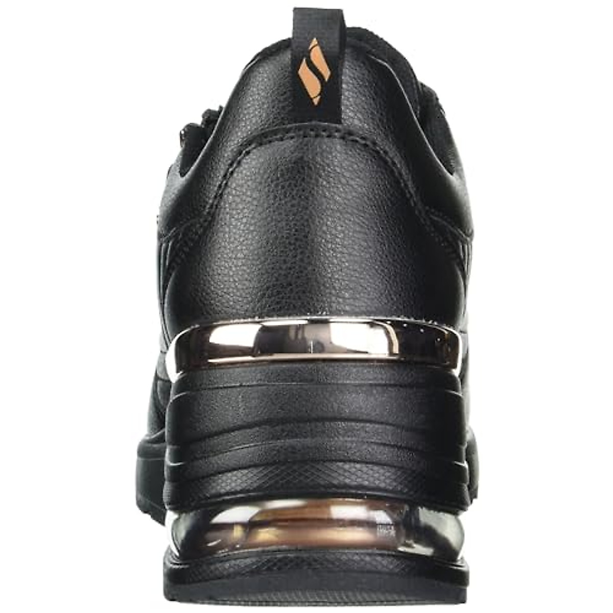 Skechers Women's Million AIR Sneaker, 7.5 Black