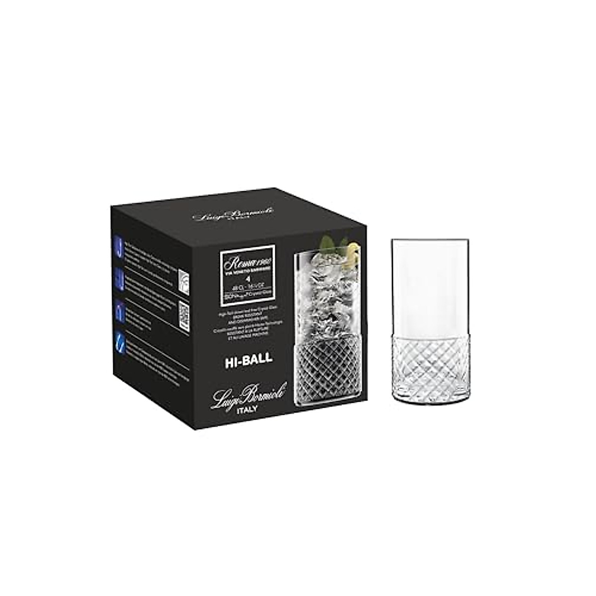 Luigi Bormioli Roma 12.75 oz. Double Old Fashion Glass, Set of 4