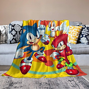 Cartoon Blanket Suitable for Sofa Living Room Warm and Soft for Boy Girls Teens Adult A Good Choice for Gifts
