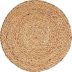 RSGM Braided Jute Placemats 35 Cm Round - Dining Table, Bed Side/Centre Table
