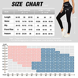 Crossover Leggings for Women Tummy Control - Soft High Waisted Leggings Non See-Through Cross Waist Tights Workout Running Yoga Pants (Black, Large-X-Large)