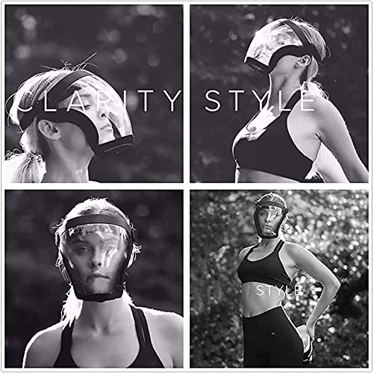 EdiNoeL Transpaernt Face Shields, PPE Full Plastic Faceshields Guard Anti Fog Reusable For Protection, HD Safety Protective Clear Mask Essential Protection for Adult (2pcs PET + 60PCS Filter cottons)