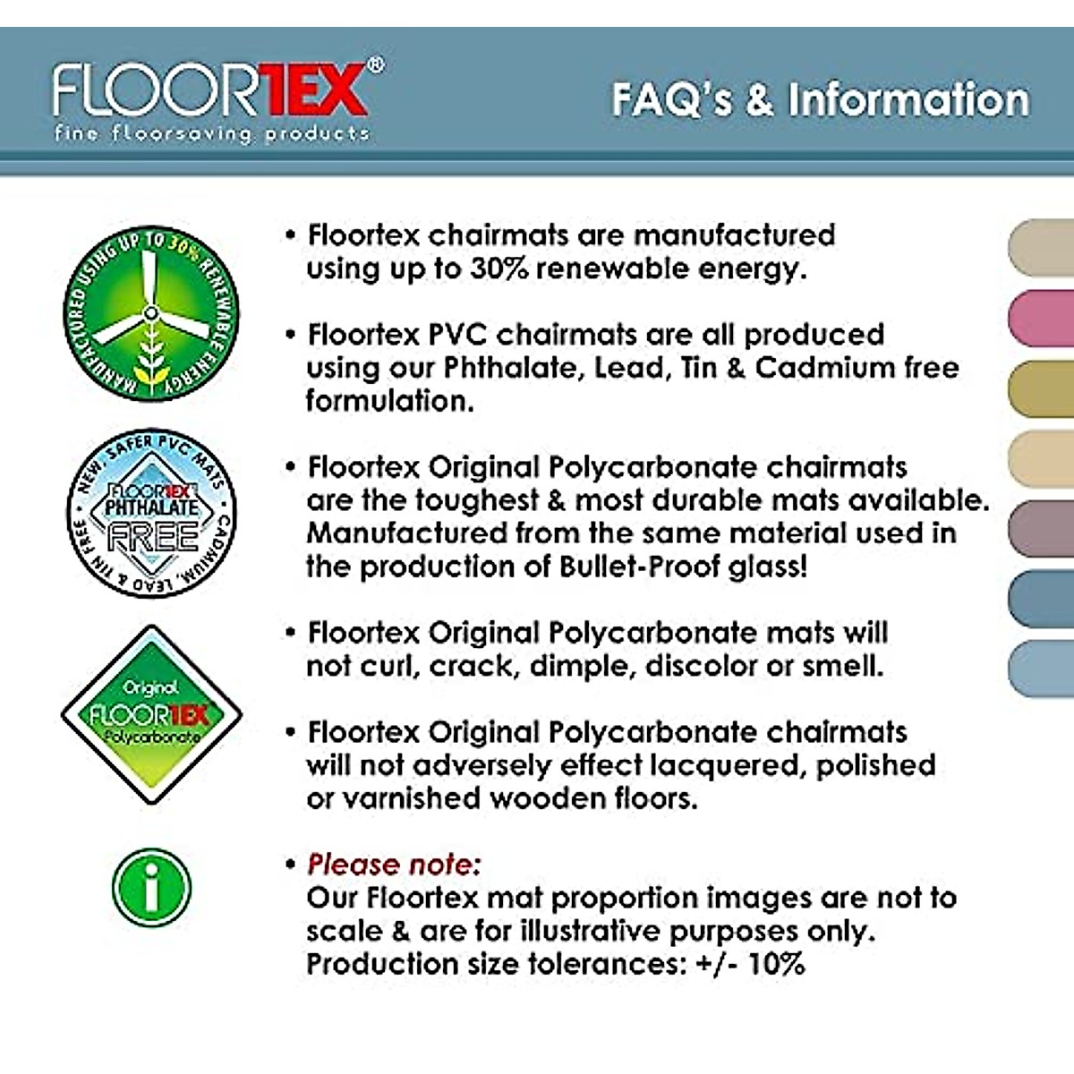 FloorTex 1115020023ER Floor Protection Chairmat, XXL, 60-Inch x79-Inch, Clear
