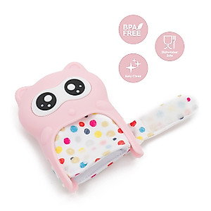 Teething Mittens for Babies Baby Teething Paw 0-6 Months Easy-to-Clean Self Soothing Pain Relief Made of Soft Silicone Baby Essentials for Baby Teething Relief by Mazi