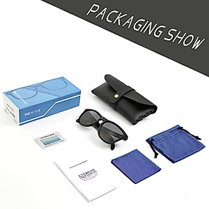 Yaserra Polarized Sunglasses for Men Women, Color Mirror Lens Trendy Designer Style Shades UV Blocking