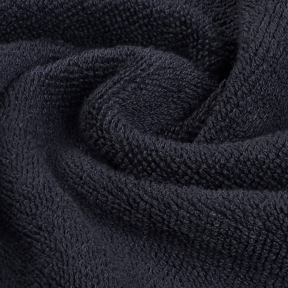 Makeup Remover Face Towels 6pack - 13" x 13" Black Turkish Cotton Washcloths with Makeup Headband - Super Soft Makeup Remover Cloths Perfect Holiday Gift