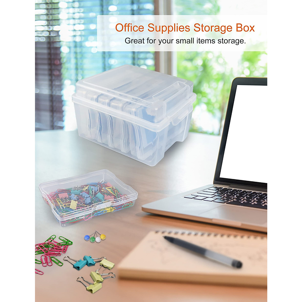 Sjqecyfv Photo Storage Box 4x6 Pictures Organizers Case Photo Keeper Container Box Seed Storage Organizer Craft Storage Boxes (Clear)