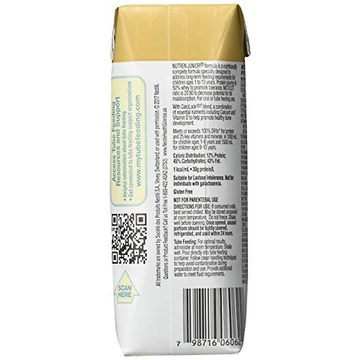 NUTREN JUNIOR Vanilla Brikpaks 24 x 250 mL Case