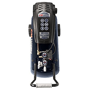 Air Compressor, Portable, Horizontal, 20 Gallon, Oil-Free, 4 CFM @ 90 PSI, 150 PSI (Campbell Hausfeld DC200000),Blue