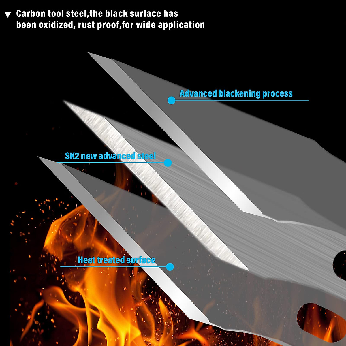 EHDIS Precision Craft Hobby Knife Blades 11# Knife Blades Refill Hobby Art Blades Cutting Tool with Storage Case for Craft, Hobby, Scrapbooking, Stencil (50)