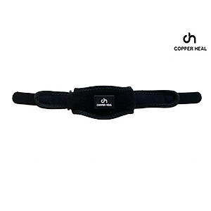 COPPER HEAL Elbow Brace (PAIR) - ADJUSTABLE Support & Medical Recovery from Tennis Elbow or Lateral Epicondylitis arm sleeves men nerve rennis workout pads softball