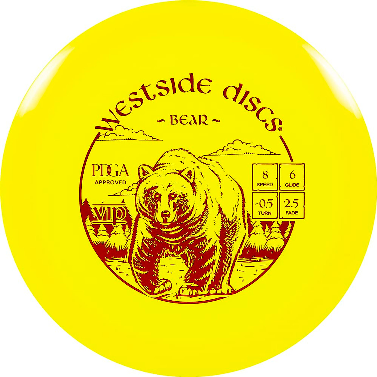 Westside Discs VIP Bear Fairway Driver Golf Disc [Colors Will Vary] - 173-176g