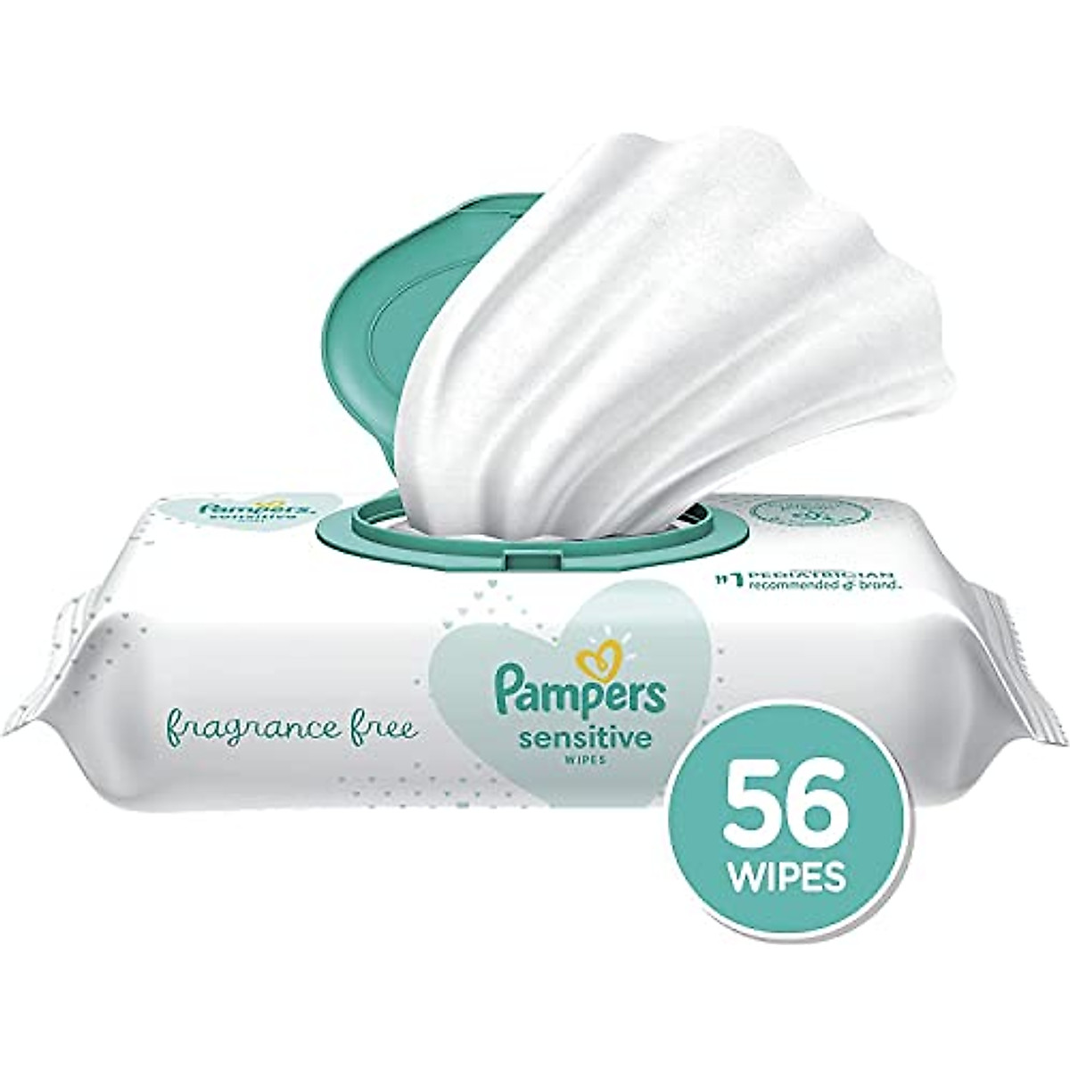 Pampers Wipes Sensitive - 56 ct, Pack of 5