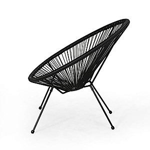 Major Outdoor Hammock Weave Chair with Steel Frame (Set of 2) - Black Finish