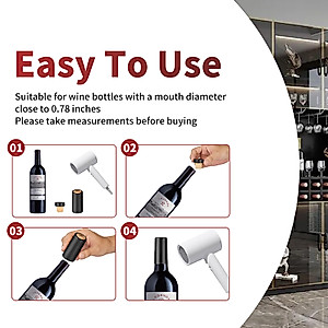 60pcs Wine Sealer for Wine Bottles, Include 30pcs Wine Bottle Cork Stoppers and 30pcs PVC Heat Shrink Capsules, Wine Bottle Tops Seals Corks, Perfect for Home Use and Cruises