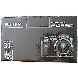 Fujifilm - FinePix S4830 16.0-Megapixel Digital Camera - Black (Bundle)