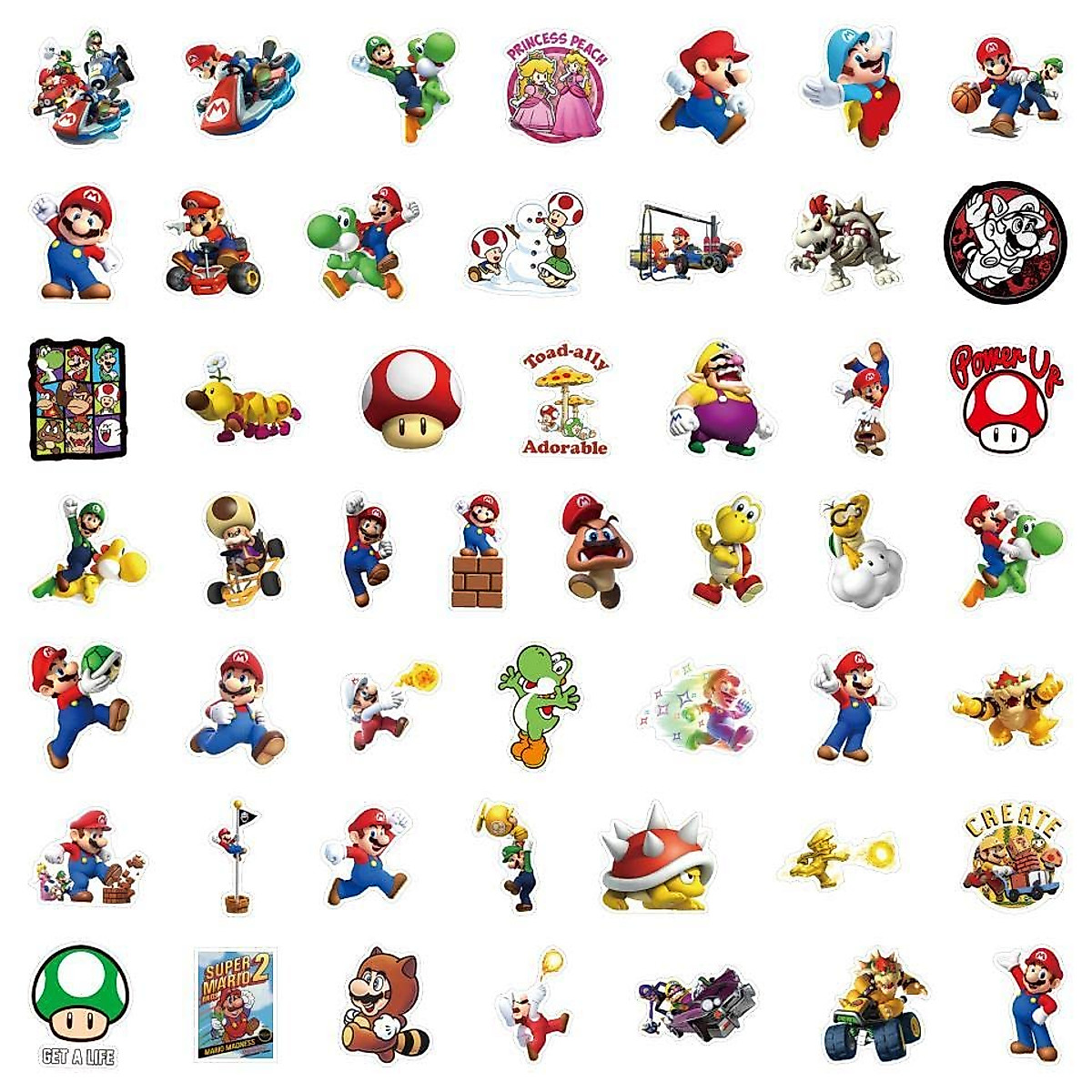100Pcs Cartoon Stickers Pack, Cool Video Game Stickers Waterproof Vinyl Stickers for Water Bottle Laptop Luggage Skateboard Bike Decals for Kids Teens