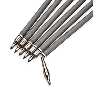 ZSHJGJR 34 Inch Carbon Arrows Archery Hunting Target Arrow Spine 500 with 4" Real Feathers 100 Grain Points Arrow Quiver Tube 12 Pieces (12 Pieces Arrows + Quiver)