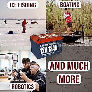 Dakota Lithium - 12V 18Ah Deep Cycle Battery - 1 Battery