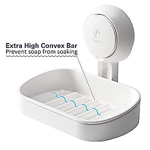 TAILI Bathroom & Kitchen Suction Cup Storage Basket Set Pack of 2 Wall Mounted Organizer for Shampoo,Soap, Conditioner, Shower Caddy Drill-Free with Vacuum Suction Cup for Kitchen & Bathroom
