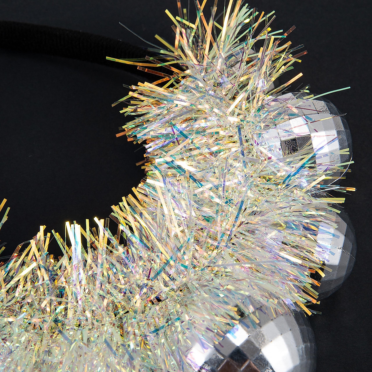 HYXITVCG Disco Ball Headband for Women Vintage Disco Headband for Women Disco Outfits Accessories