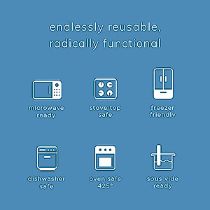 Stasher Reusable Silicone Storage Bag, Food Storage Container, Microwave and Dishwasher Safe, Leak-free, 1 Cup Bowl, Clear