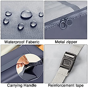 Blibly Packing Cubes for Suitcase, 9 PCS Lightweight Travel Luggage Organizers Set, Waterproof Luggage Packing Cubes for Travel Accessories(Grey)