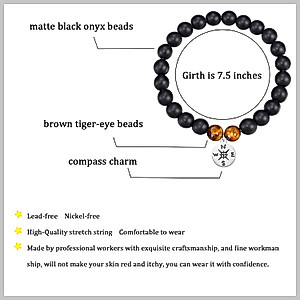 KINGSIN Nephew Bracelet Gifts from Auntie Aunt Uncle Nephew Ever Adult Birthday Christmas Graduation valentines day Anniversary Father's Day Nephew Gift