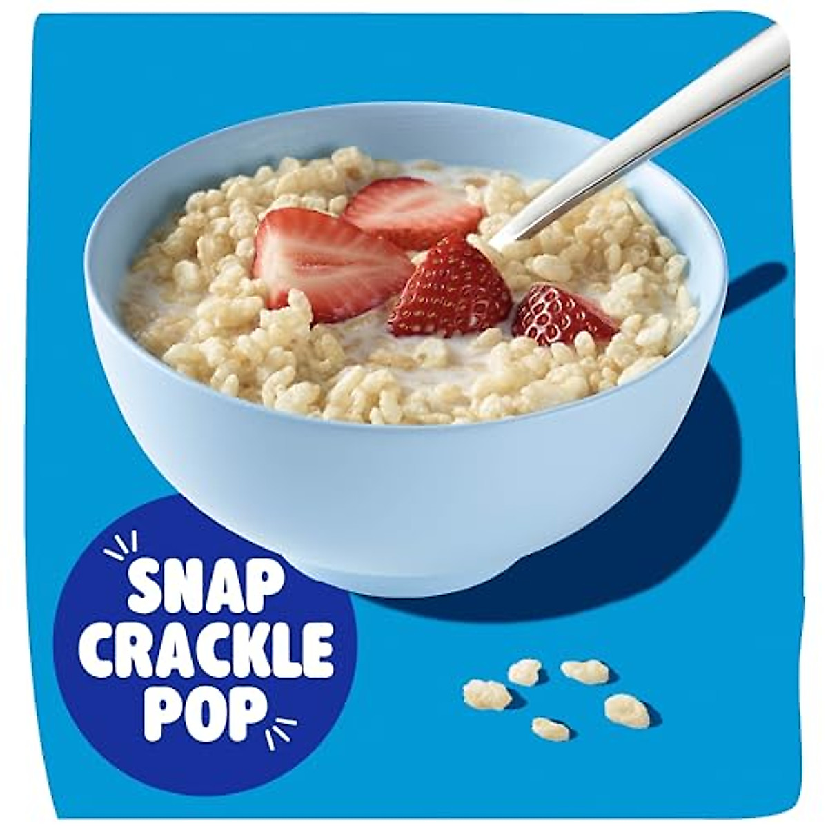 Kellogg's Rice Krispies Cold Breakfast Cereal, 8 Vitamins and Minerals, Rice Krispies Treats, Large Size, Original, 12Oz Box (1 Box)