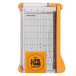 Fiskars 9 Inch Bypass Paper Trimmer (199130-1001),White