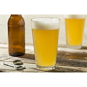 Necessia Heat-Tempered Durable Rim Pint Beer Glasses - 16oz, Set of 6 - Premium Quality, Stylish and Long-Lasting Beverage Glassware, Perfect for Home Bars, Restaurants, and Parties, Classic Design