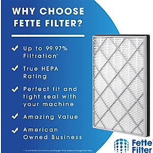 HE601 & HE602 Air Purifier Premium Replacement Filter H13 True HEPA Compatible with Shark Air Purifier 6-Fan Models HE601 HE602 Compare to Part # HE6FKBAS, HE6FKPET, HE6FKPRO - Pack of 1