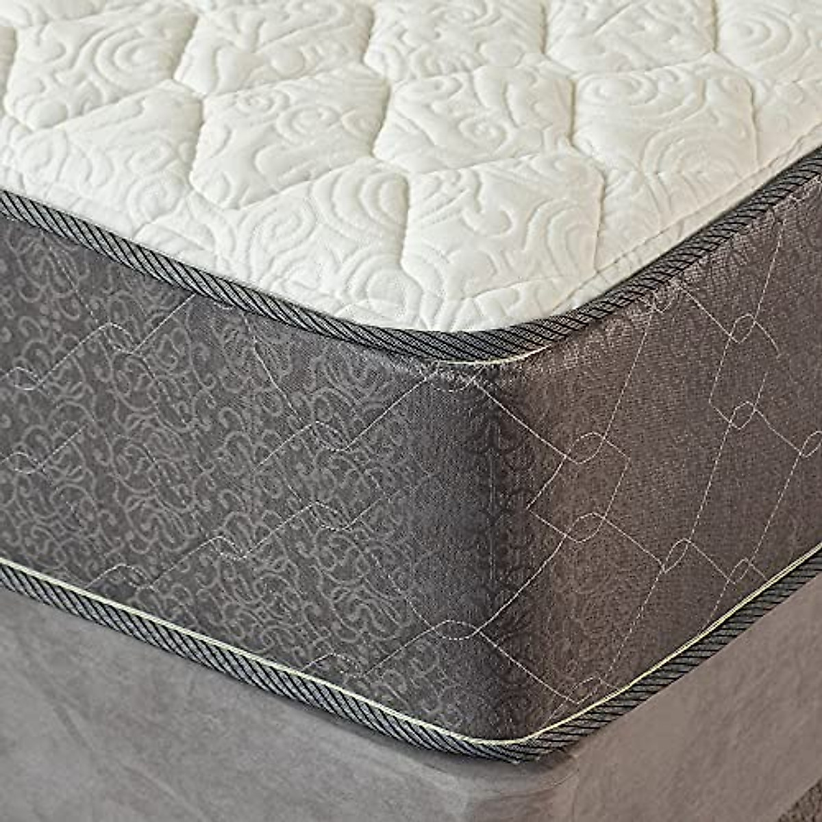 Nutan 9-Inch Pocketed Coil Rolled Medium Plush Mattress with Cover, Twin Size