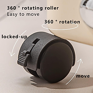 3 Tier Rolling Utility Cart, Heavy Duty Storage Carts with Plastic Storage Basket & Lockable Wheels, Mobile Shelving Unit Organizer Trolley for Bathroom Laundry Bedroom Office Kitchen