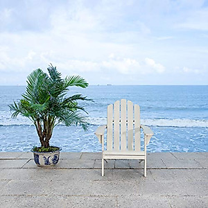 SAFAVIEH Outdoor Topher White Classic Adirondack Chair