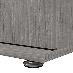 Bush Business Furniture Universal Laundry Room Storage Cabinet with Drawers, Platinum Gray