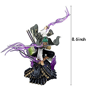 Three Thousand World - Roronoa Zoro PVC Action Figure (8.6inch) Popular Anime Computer Desk Decoration