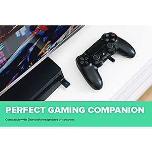 Creative BT-W3 Bluetooth 5.0 USB-C Audio Transmitter, aptX LL and aptX HD, 3.5 mm Analog Mic for Voice Chat Support, Codec Indicator and Selection, Plug-and-Play for PS4, Nintendo Switch, PC, and Mac