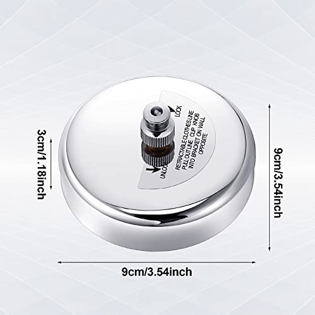 Shappy 4 Pieces Retractable Clothesline 9.2ft Adjustable Laundry String 304 Stainless Retractable Clothesline Heavy Duty Stainless Steel Rope Retracting Clothes Line for Indoor Outdoor Home (Silver)