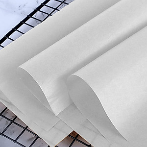 Heating Press Paper Pre-Cut Parchment Paper Slick Silicone Coating on Double Sides 100 Sheet (8X12)