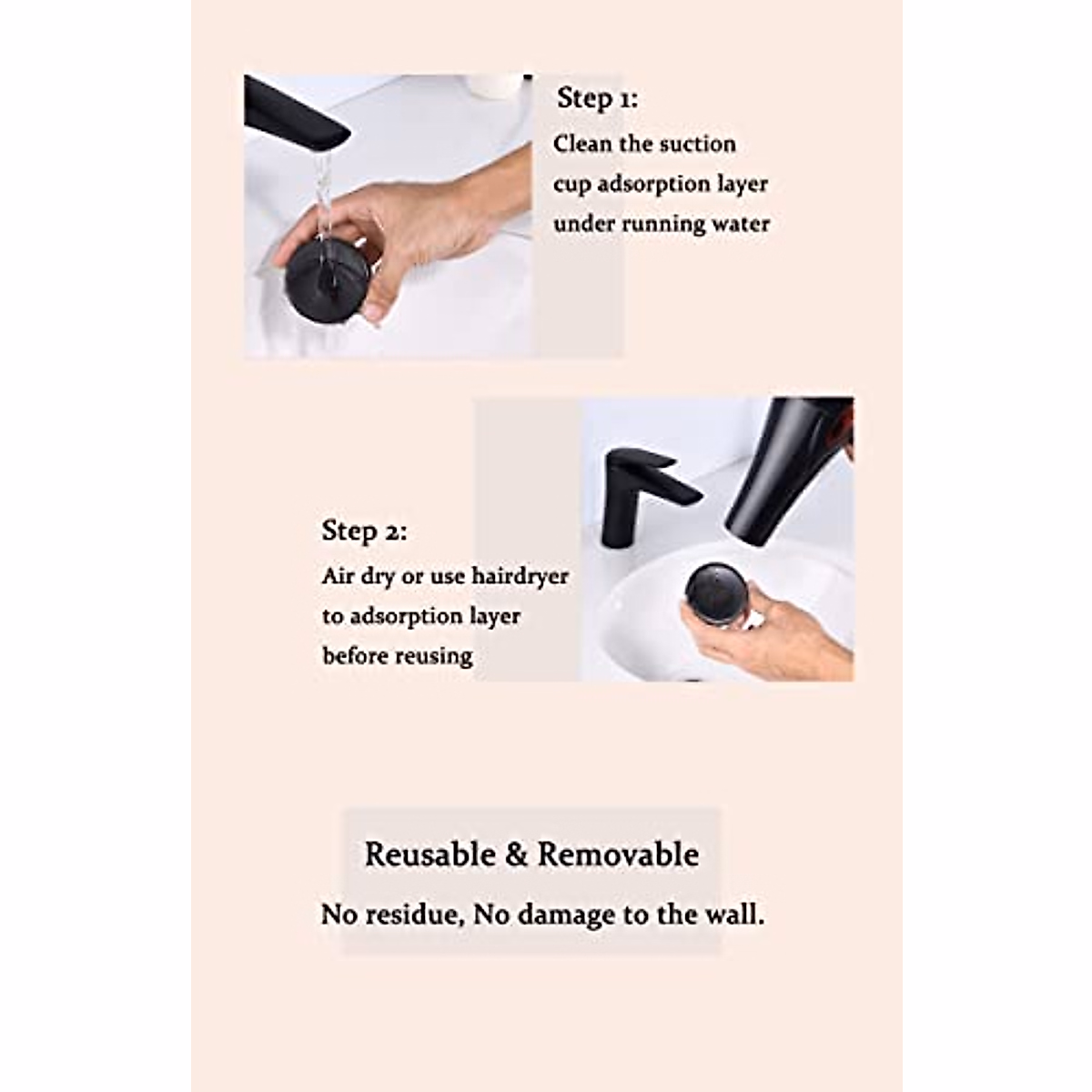 Suction Cup Hook (White) - Towel Hooks for Loofah Towels Coat Bathrobe - Shower Suction Hooks Heavy Duty for Glass Door Mirror Tile Windows - Waterproof,Reusable,2 PCS