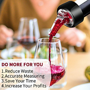 SuproBarware Automatic Measured Bottle Pourer Liquor Bottle Pourer Quick Shot Dispenser 1oz Liquor Pour Spout for Alcohol,Wine,Spirits, Home Bar Kitchen Tools 25 Pack