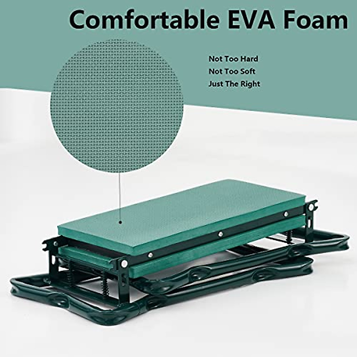MBQMBSS Garden Kneeler and Seat, Heavy Duty Garden Kneeler Seat, Portable Gardening Tools, Foldable EVA Garden Helper Seat with 2 Tool Pockets, Premium Gardening Gift for Arthritis Gardeners